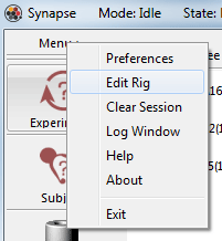 Launching Your First Experiment - Synapse Manual